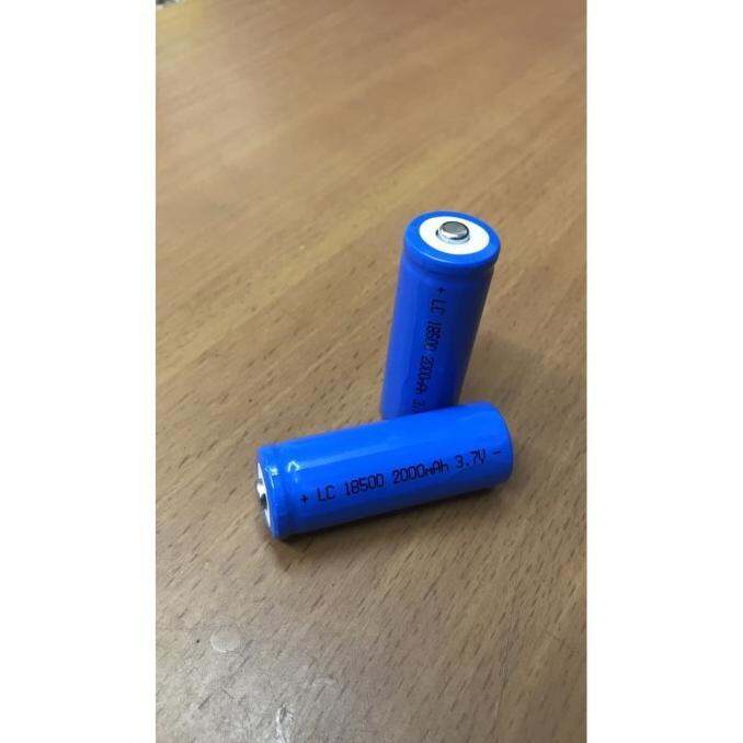 BATERAI CAS TYPE 18500 3,7V 2000MAH BATRE SENTER UJUNG PENTOL | Lazada ...