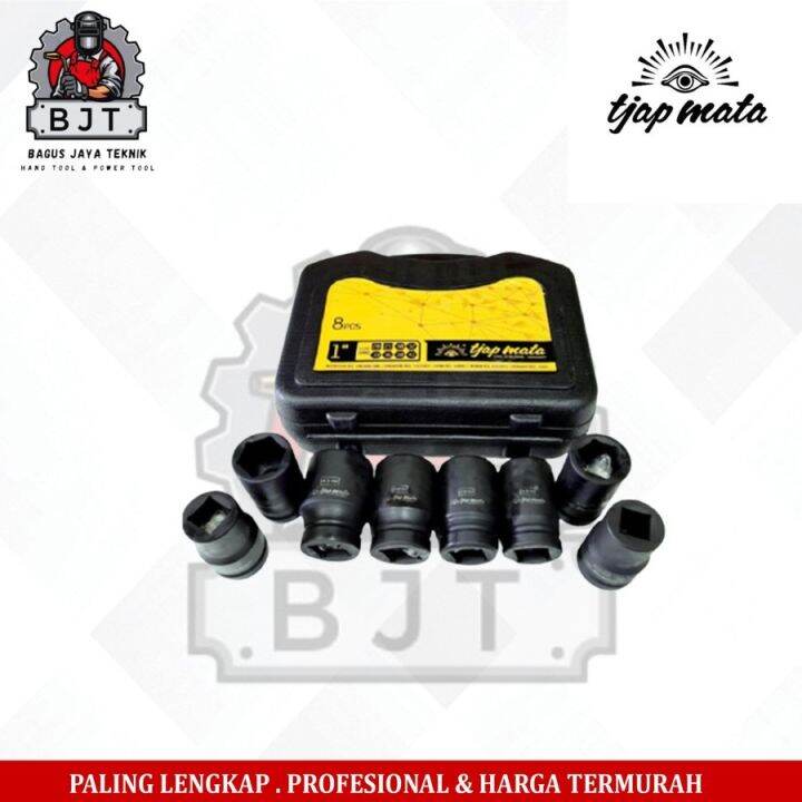Mata Impact Socket Set 1 inch 8pcs Kunci Roda Truk TJAP MATA - 24,27 ...