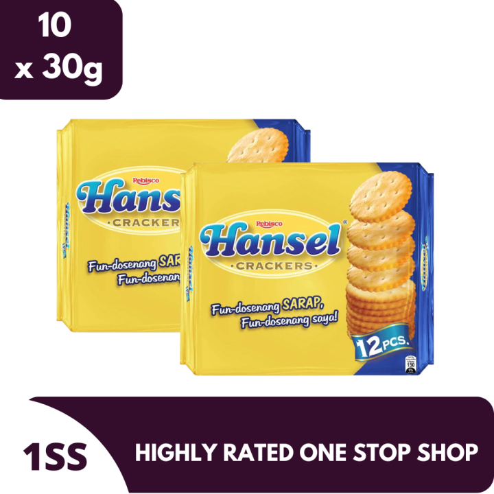 Rebisco Hansel Plain Crackers 30g x 10 Set of 2 | Lazada PH