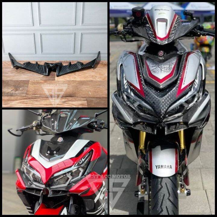 WINGLET motor AEROX NEW CONNECTED 155 2021 2022 CARBON WINGLET ALL NEW ...