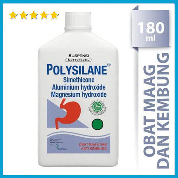 Polysilane Suspensi Ukuran Botol Besar Harga Terbaik 180 ML Obat Maag ...