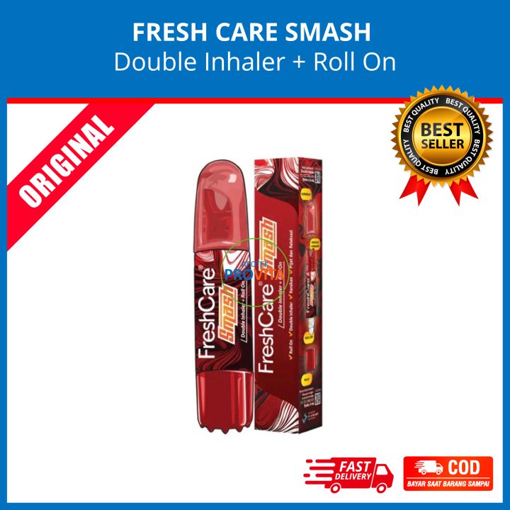 FRESH CARE SMASH - Roll on 4in1 Double Inhaler + Roll on Kerokan Pijat ...