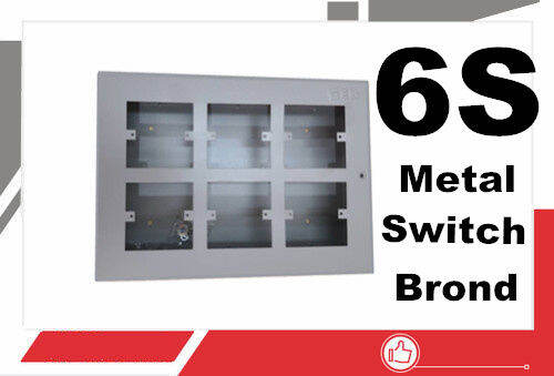 6s Metal Switches Box / 6 Way Metal Clad Switch Box | Lazada