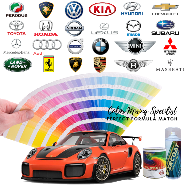 VIRCOAT Aikka Custom Mixed Paints 2K Paint/ Original Color Car Motor ...