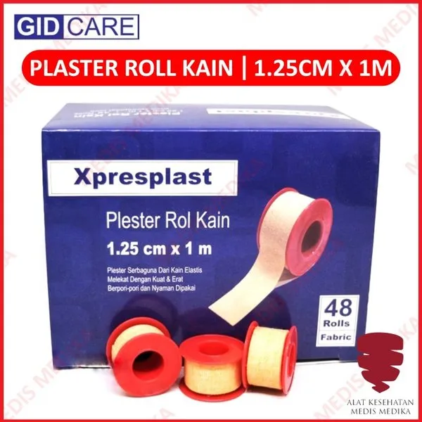 Xpresplast Roll 125 x 100 cm GIDCare Plester Kain Penutup Luka P3K ...
