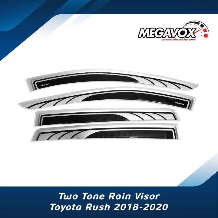 Toyota Rush 2018-2022 Two Tone Rain Visor | Lazada PH
