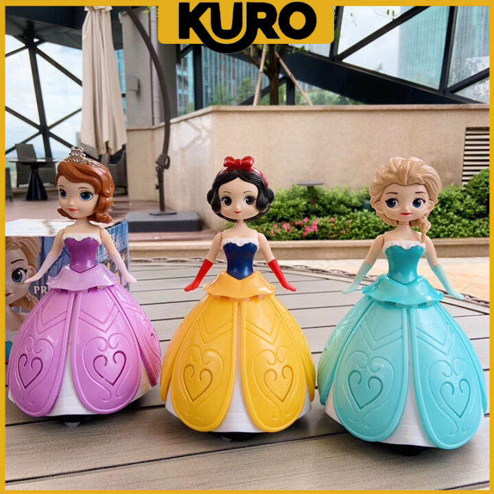 Kuro Cinderella Frozen 2 Elsa Anna Snow White Sophia Princess Dancing ...