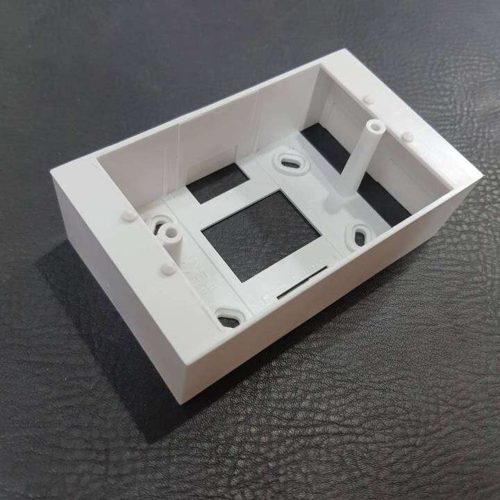 บล็อคลอย PVC 2x4 นิ้ว สำหรับกน้ากาก Panasonic หรือตราช้าง | Lazada.co.th