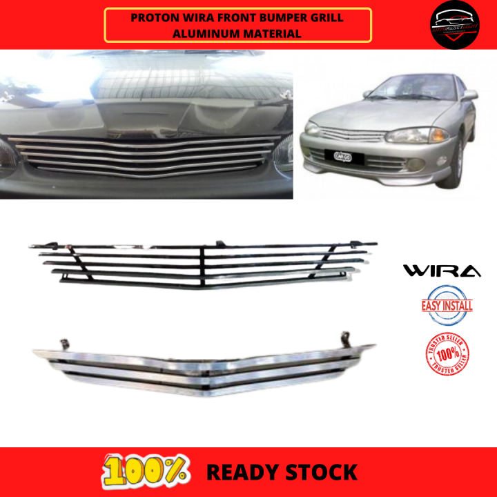PROTON WIRA FRONT BUMPER GRILL ALUMINUM MATERIAL | Lazada