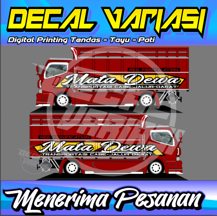 STIKER DECAL STIKER BAK KIRI KANAN-STIKER MATA DEWA-STIKER VARIASI ...