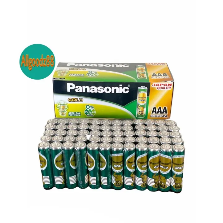ถ่านไฟฉายพานาโซนิค โกลด์ (Panasonic Gold) AA/AAA/D ถ่านช้าง (ขายยกกล่อง ...