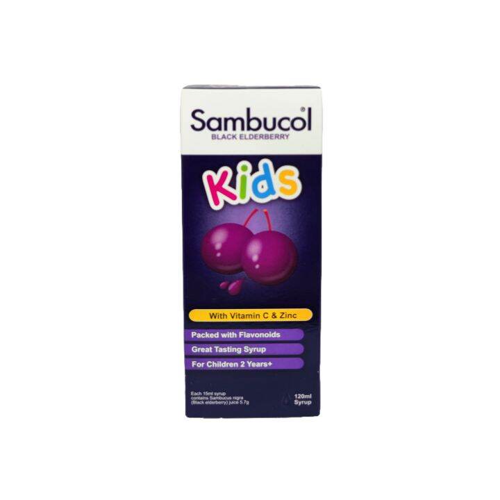 Sambucol Kids Black Elderberry Immune System Support For Kids Syrup ...