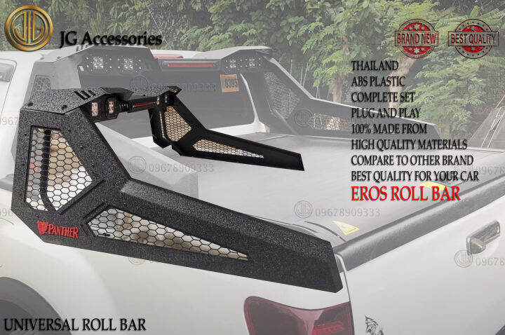 PANTHER ROLL BAR [ EROS ] ROLL BAR POWDER COATED WITH 3RD BREAK LIGHT ...