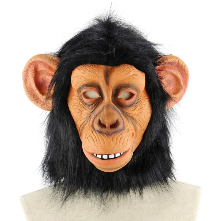 Halloween Horror Latex Animal Monkey Mask Masquerade Fancy Dress Party ...