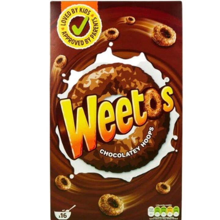 🚩Import food🚩 (1 Pc) Weetos Chocolatey Hoops 350g วีทอส ชอคโกแลตตี้ ฮูป ...
