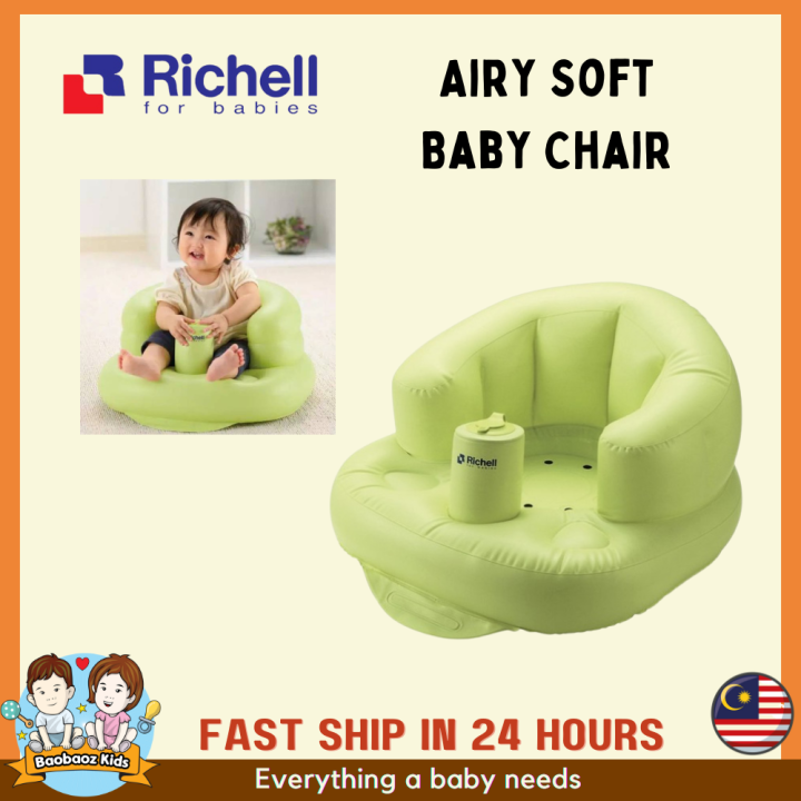 Richell Airy Soft Baby Chair / Baby Sofa Chair | Lazada
