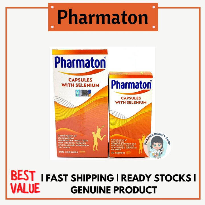 NEW PACKAGING Pharmaton Capsules with Selenium 30s 100s | Lazada