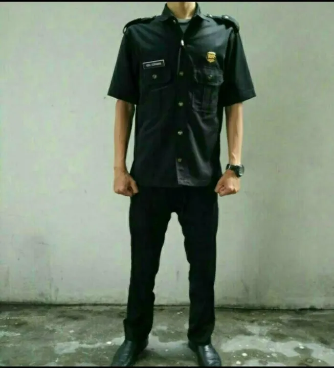 Seragam baju setelan safari/supir/satpam/security/bodyguard/baju safari ...