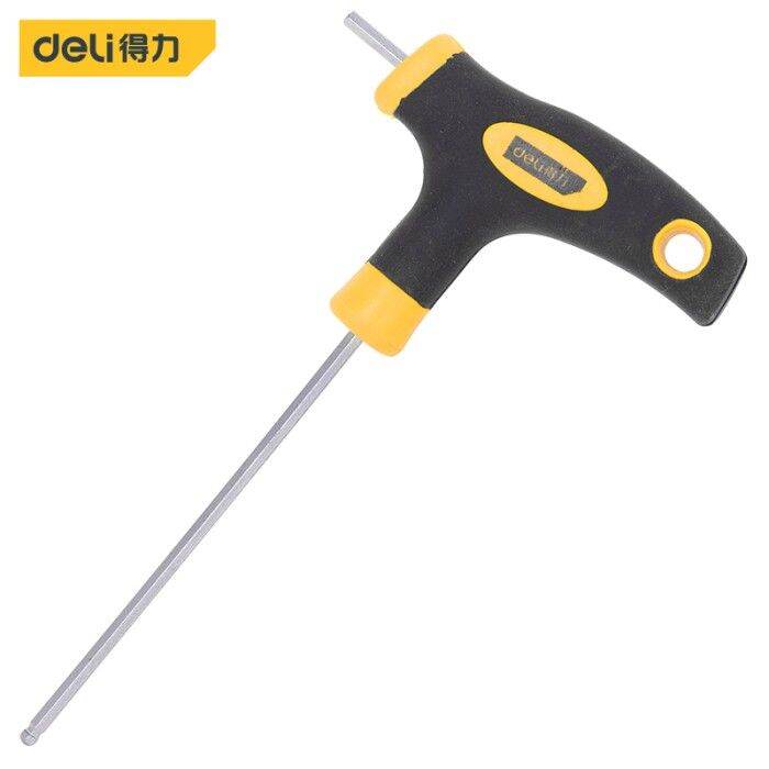 Deli T Hex Key/ Obeng Kunci T 2.5/3/4/5mm Cr-v Ujung Bulat DL227X ...