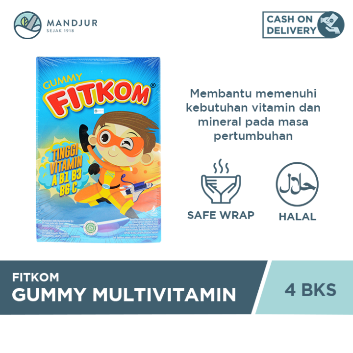 Fitkom Gummy Multivitamin 4 Sachet - Asupan Multivitamin Harian Anak ...