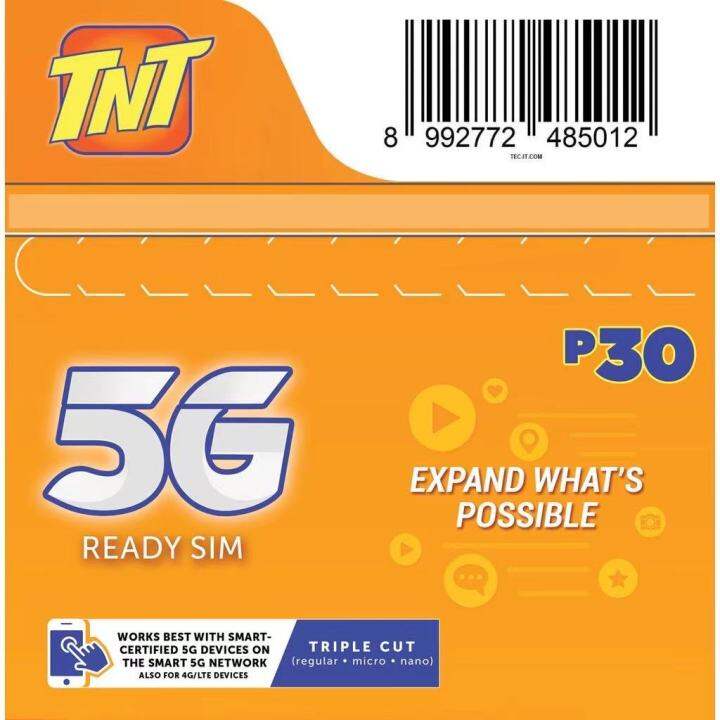 TNT LTE Tricut 5G Sim card tricut Brand New | Lazada PH