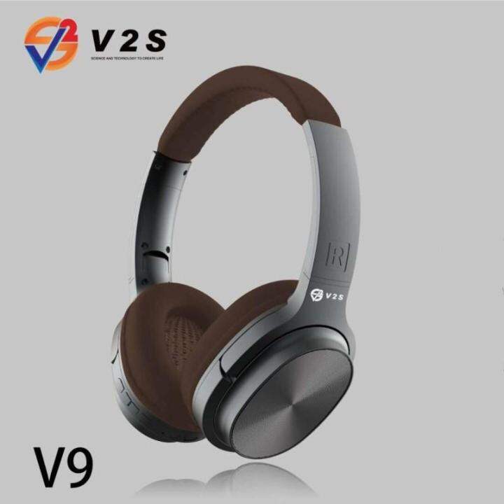 V2S Rechargeable Wireless Bluetooth Headphone Extra Bass Stereo Headset ...