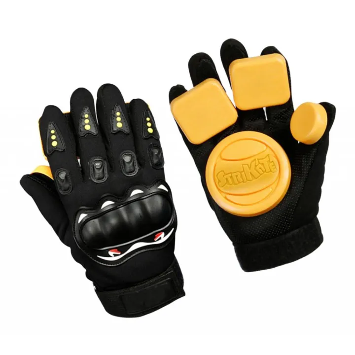 Oceanside Skateboard Slide Gloves Downhill Longboarding Gloves with 3/4 ...
