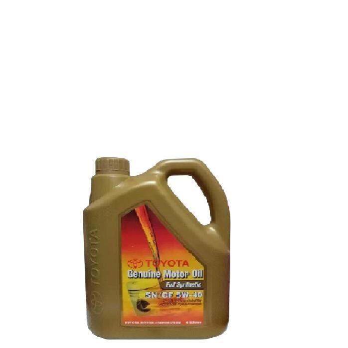 Toyota Genuine Motor Oil Full Synthetic 5W-40 4L (1 gallon)90 | Lazada PH