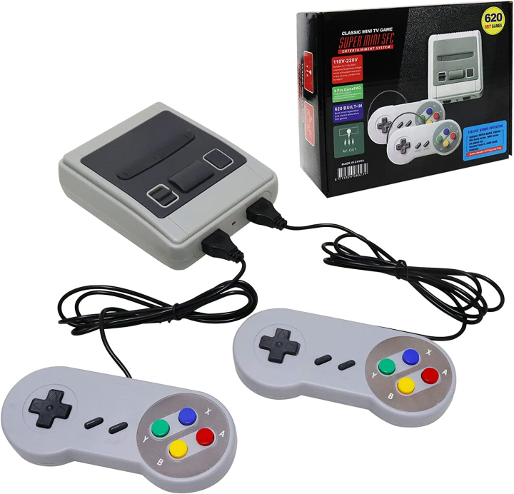 Family Computer Super Mini SFC 620 Built In Games AV out with super ...