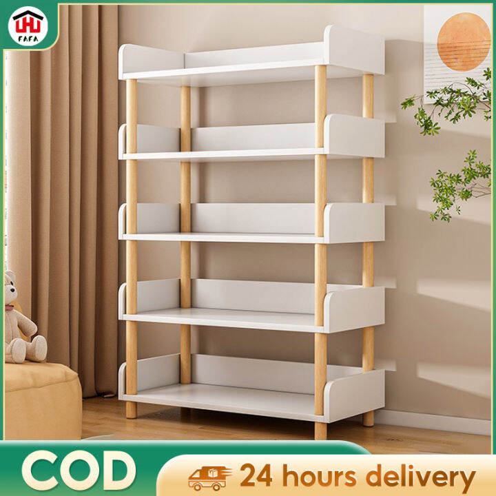 6 Layers Wooden Book Shelf Multipurpose Shelves Bookshelf Simple Living ...