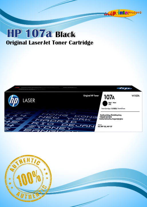 HP W1107 107a Black Original Toner Cartridge | Lazada PH