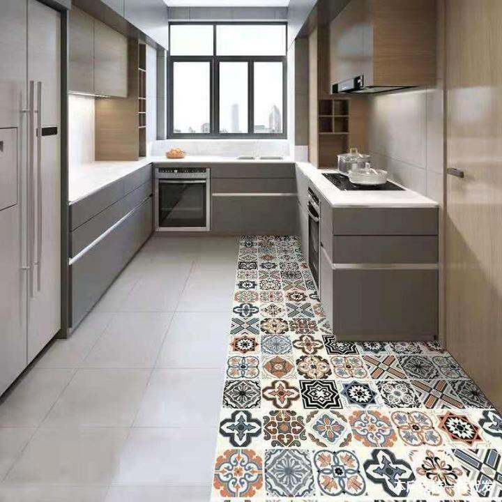 KYk PVC 5Meter Tile Floor Sticker Mosaic Vinyl Toilet Sticker ...