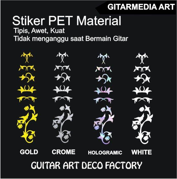 INLAY FRET GITAR STICKER TAYLOR STICKER FRETBOARD GITAR TAYLOR BURUNG ...