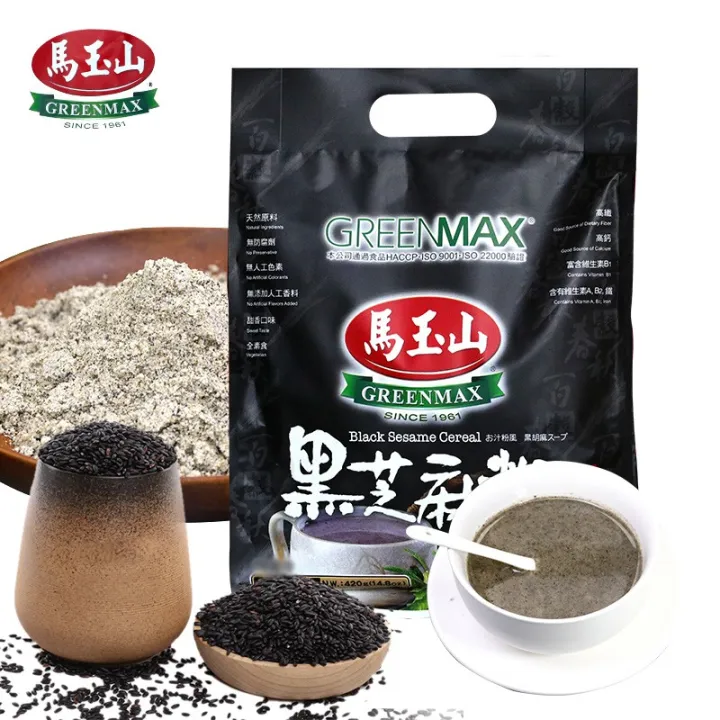 Greenmax Black Sesame Cereal 30g X 12packs | Lazada