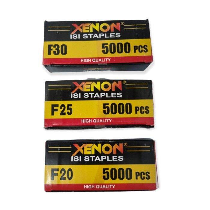 XENON F30 Isi Staples Mesin Paku Tembak Refill Air Nailer Staple F30 ...