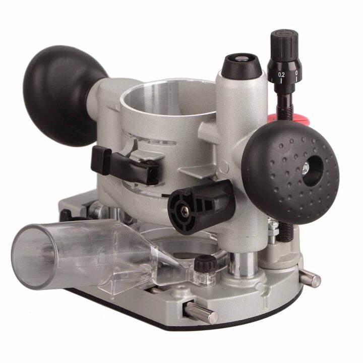 Compact Router Plunge Base Removable Clear Plastic Cover Black ...