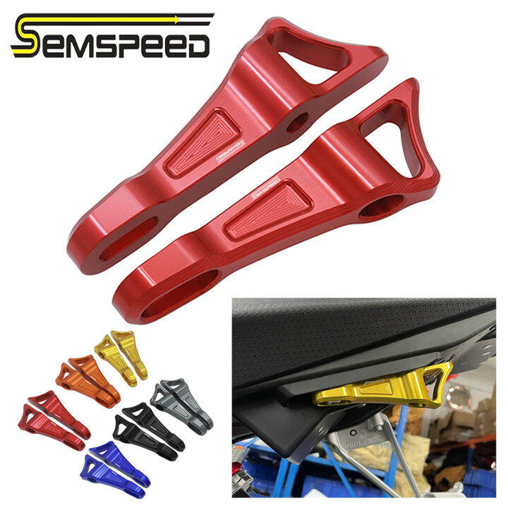 SEMSPEED Motorcycle CNC Rear Footrest Passenger Foot Pedal Removal ...