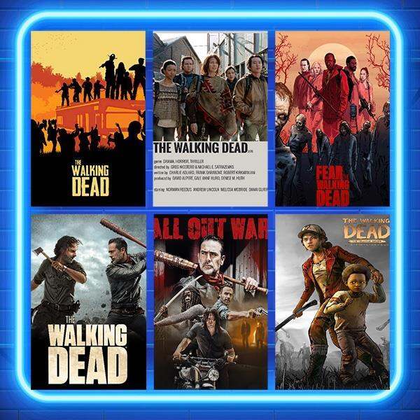 ☢ Walking Dead Coated Aesthetic Retro Poster Polaroid Vintage Room ...