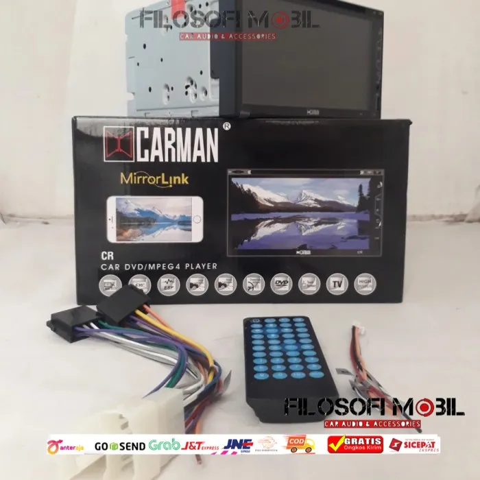 Head Unit Double Din 7 Inch Carman Car DVD / MPEG4 Player | Lazada Indonesia