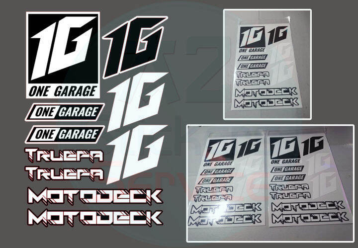 1G One Garage Motodeck inspired Stickers set | Lazada PH