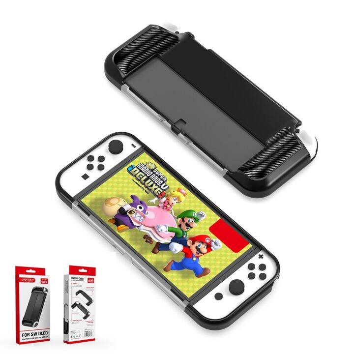Narsta เคสสำหรับ Nintendo Switch Oled 7นิ้วเคส TPU แบบบางพิเศษเคสป้องกันยางนิ่มสำหรับ Switch ...