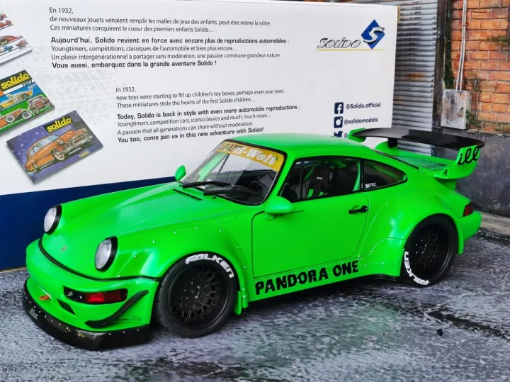 โมเดลรถ Porsche964RWB 1:18 grn Porsche911RWB Porsche 911 964 RWB Hibiki ...