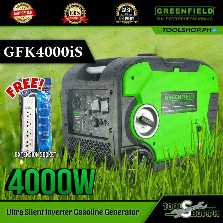 Greenfield Inverter Generator Gasoline 4000W 60Hz (GFK4000IS) FREE ...