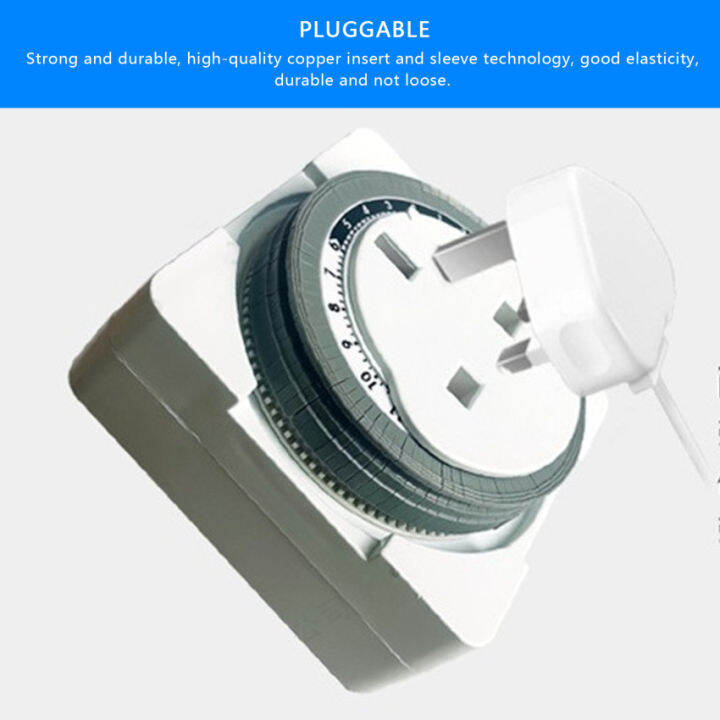 Uk Plug On Off Timer 24 Hour Cycle Timed To Prevent Overcharge Intelligent Machinery Timer