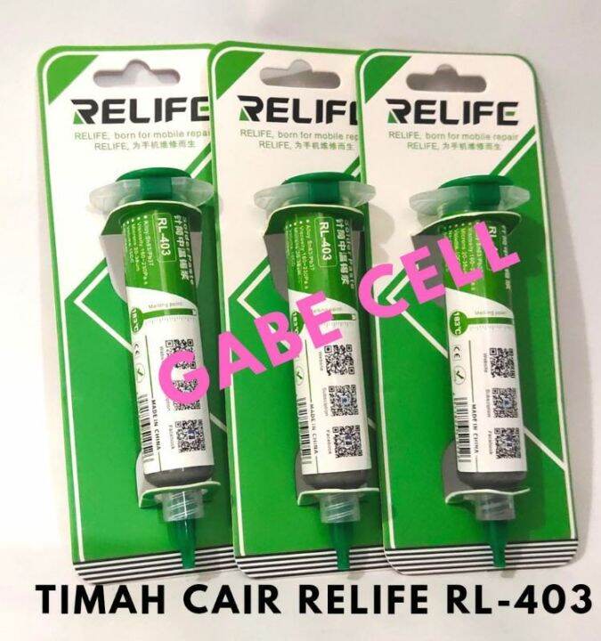 TIMAH CAIR RELIFE RL-403/RL-403S SOLDERING PASTE | Lazada Indonesia