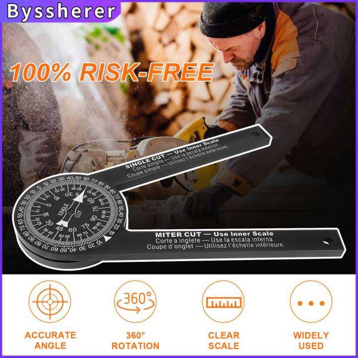Byssherer DIY Miter Saw Protractor ABS Protractor Ruler Inclinometer ... Byssherer DIY Miter Saw Protractor ABS Protractor Ruler Inclinometer ...