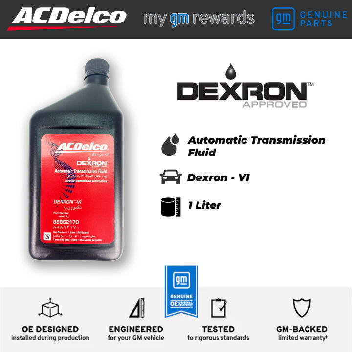 AC Delco DEXRON VI Automatic Transmission Fluid (1L) - Gear oil / Auto ...