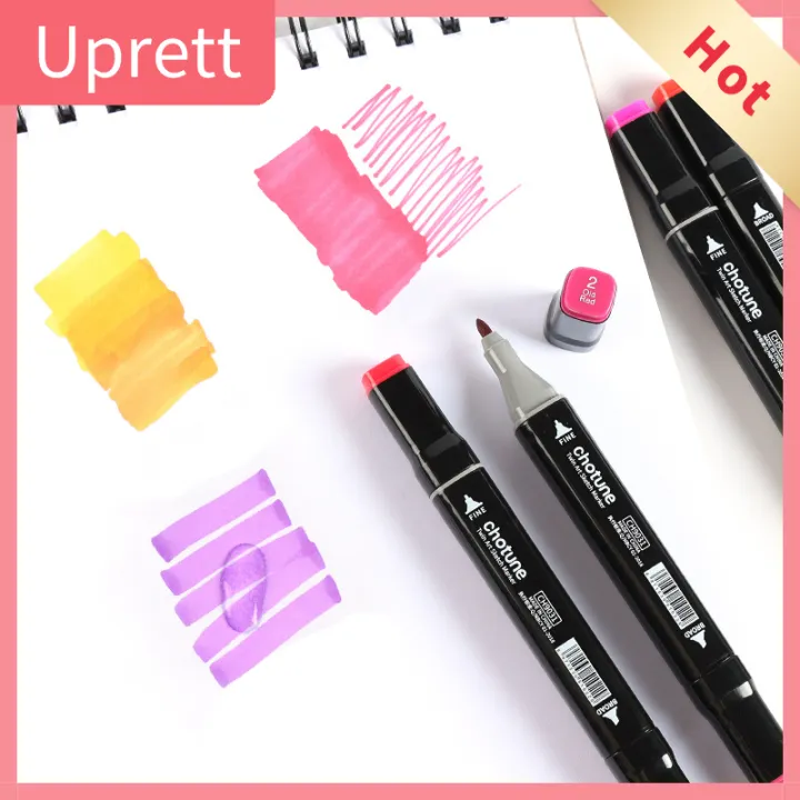 Upretty Double Ended Color Marker Set with Color Markings for Sketching ...