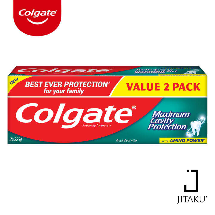 [READY STOCK] Colgate Fresh Cool Mint Twin Pack 2x225g | Lazada