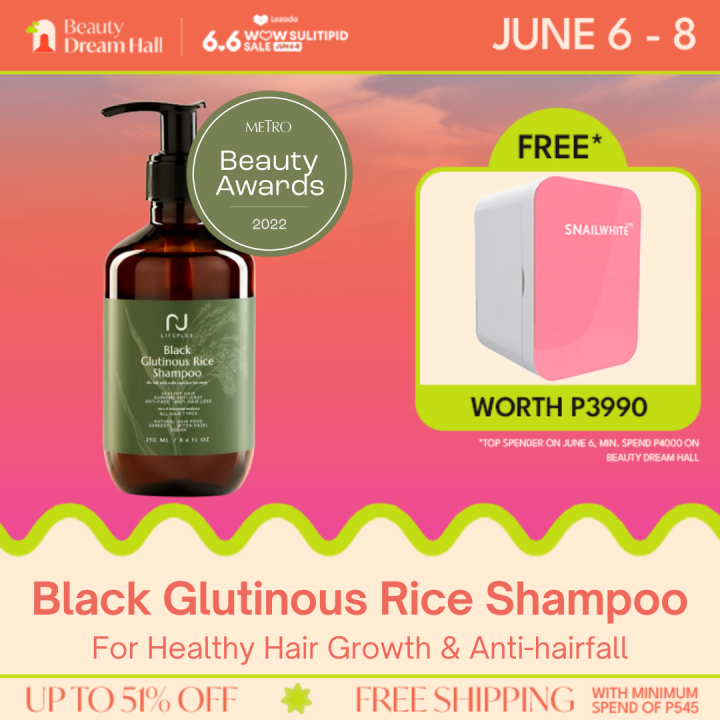 N LIFEPLUS Black Glutinous Rice Hair Shampoo 250ml [Hair grower, Anti ...
